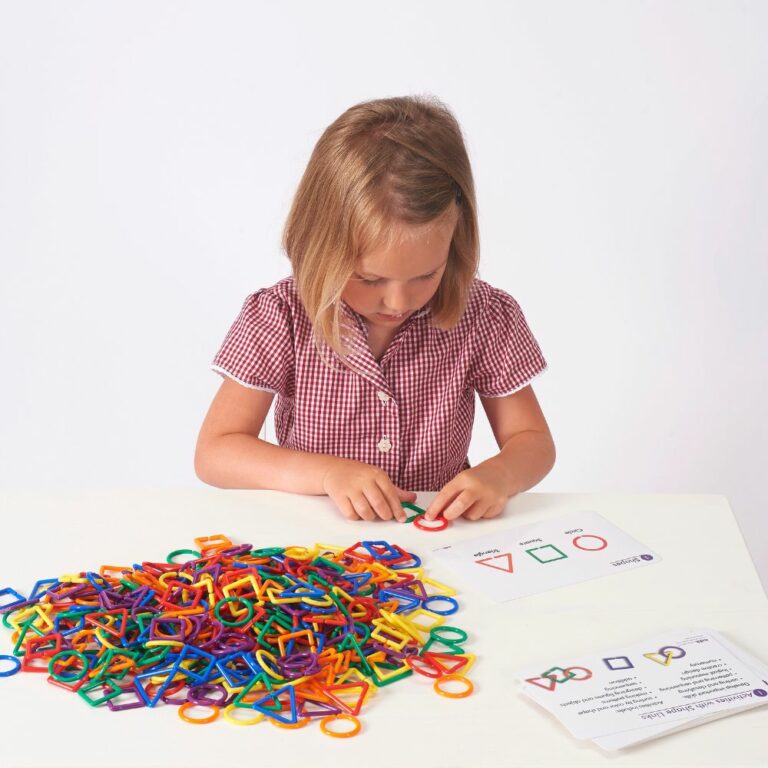 Linking geometric shapes - logopedicum