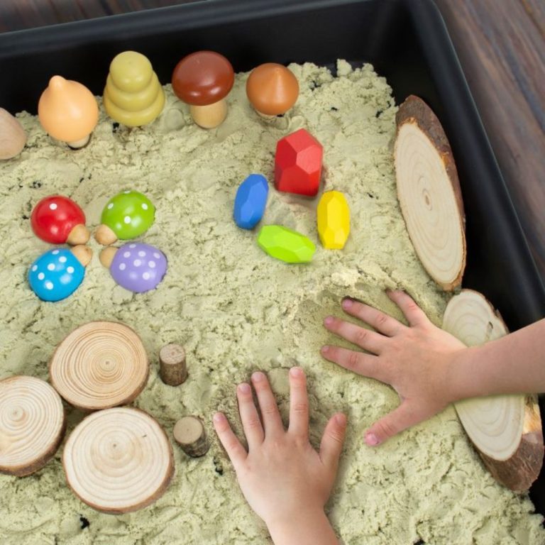 Bandeja de experimentación sensorial - logopedicum