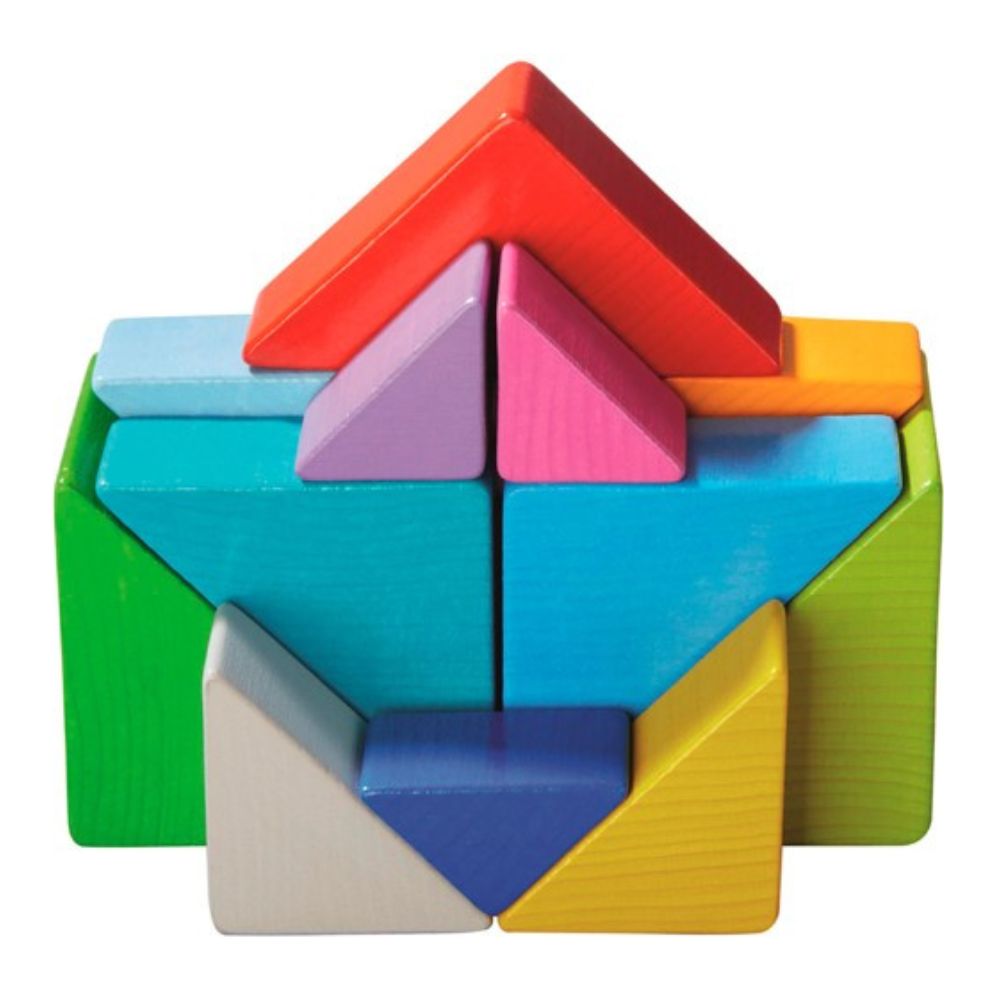 Juego de composición 3D - Cubo Tangram - logopedicum