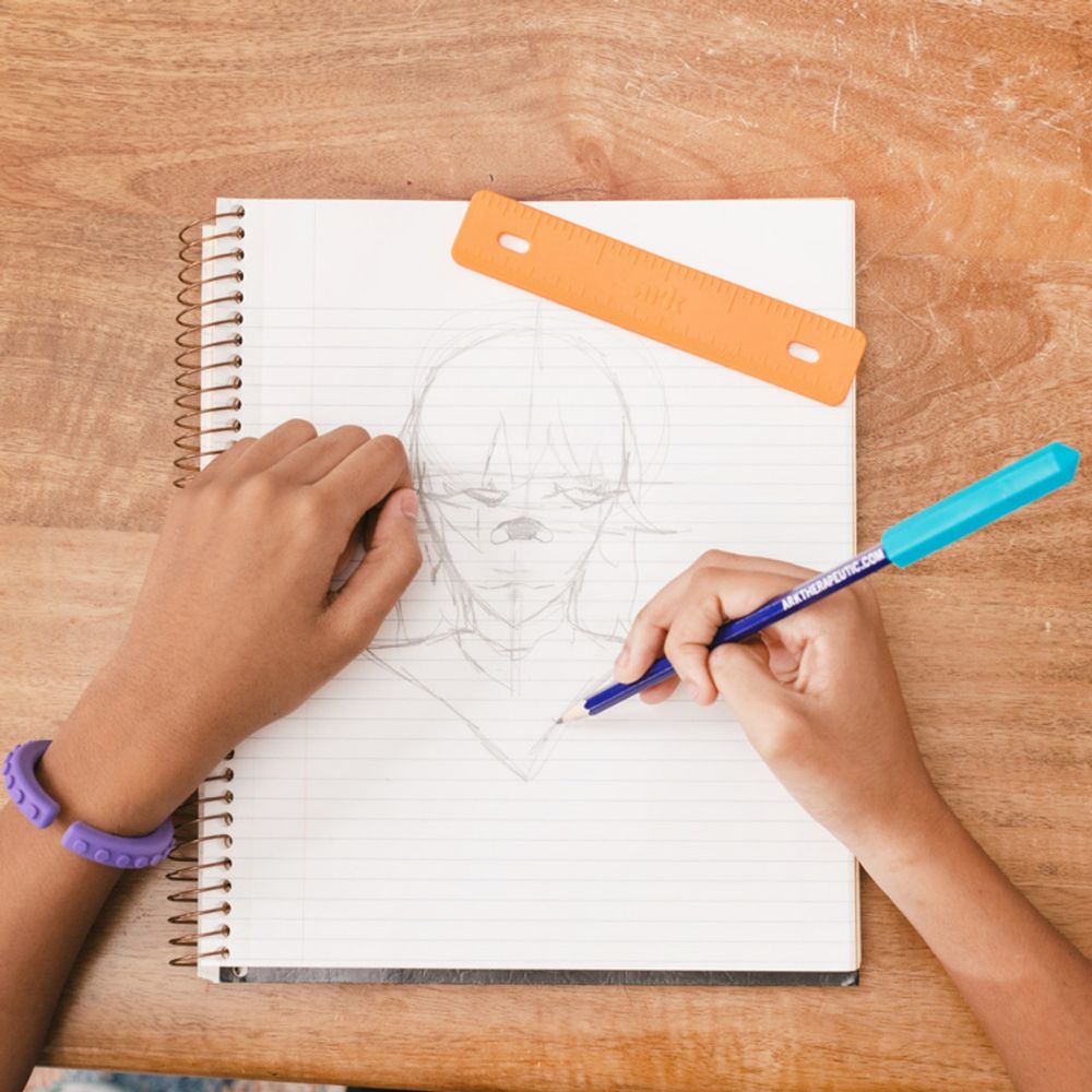 Mordedor sensorial con textura - Binder Buddy fidget - logopedicum